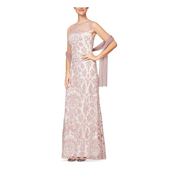 Alex Evenings | Accessories | Alex Evenings Womens Blush Pink Sheer ...